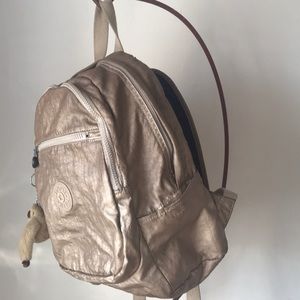 Kipling | Bags | Gold Kipling Backpack | Poshmark